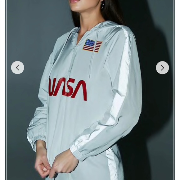 Forever 21 | Jackets & Coats | Nasa Reflective Hooded Anorak | Poshmark